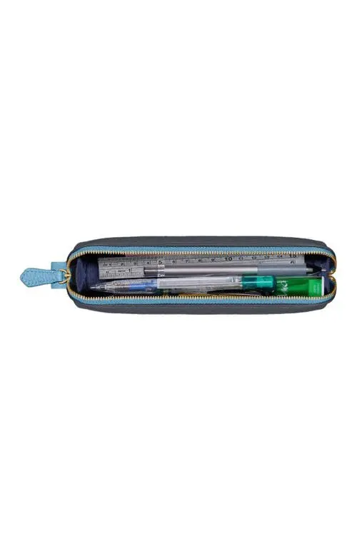 MAISON DE SABRE Leather Pencil Case - Graphite Sky