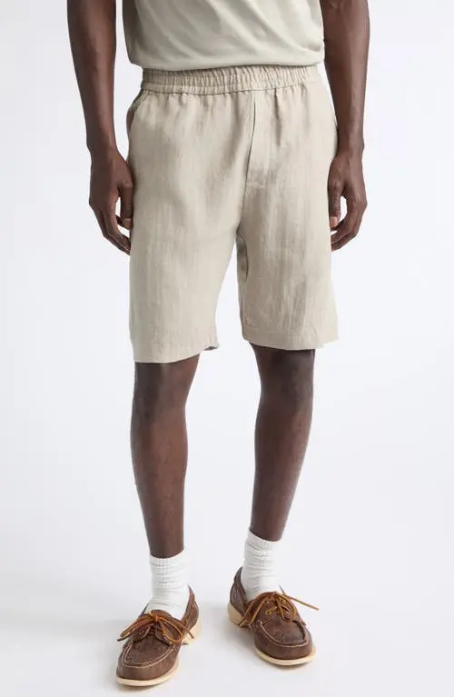 Sunspel Drawstring Linen Shorts - Sand