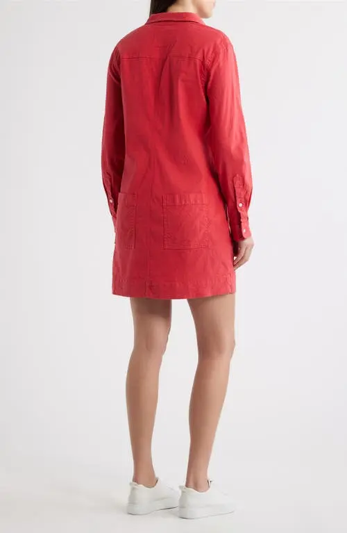 Frank & Eileen Ireland Patch Pocket Long Sleeve Shirtdress