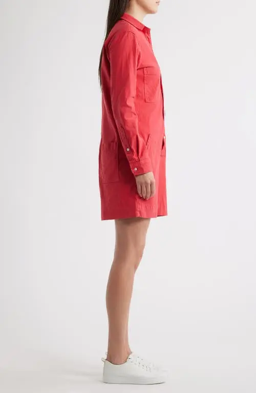 Frank & Eileen Ireland Patch Pocket Long Sleeve Shirtdress