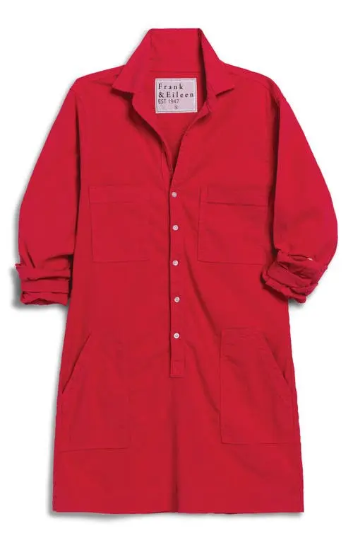 Frank & Eileen Ireland Patch Pocket Long Sleeve Shirtdress