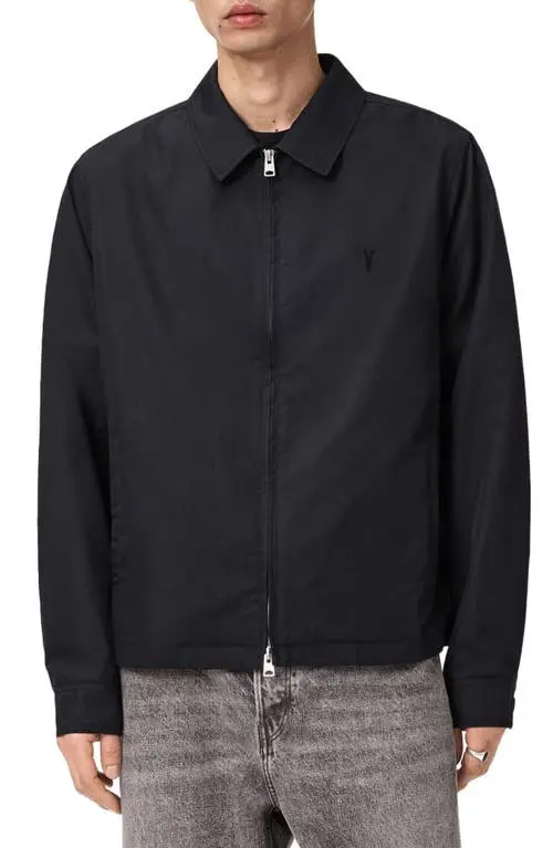 ALLSAINTS Trey Cotton Blend Jacket - Jet Black