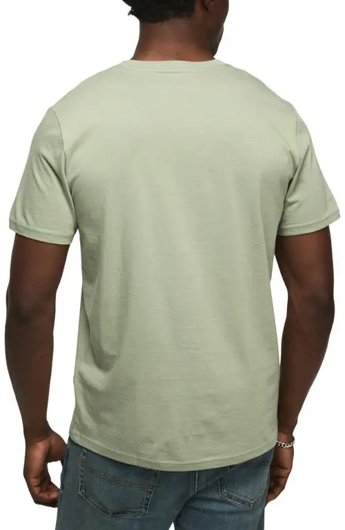 Lucky Brand Solid Short Sleeve Cotton Henley - Lily Pad