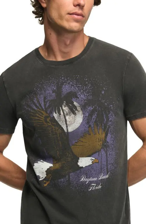 Lucky Brand Night Eagle Cotton Graphic T-shirt
