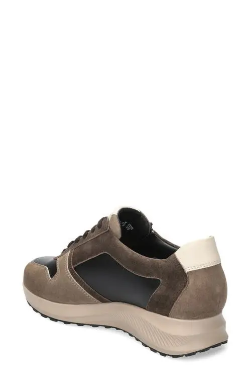 Mephisto Kim" Sneaker With Colorblocked Accents - Walnut