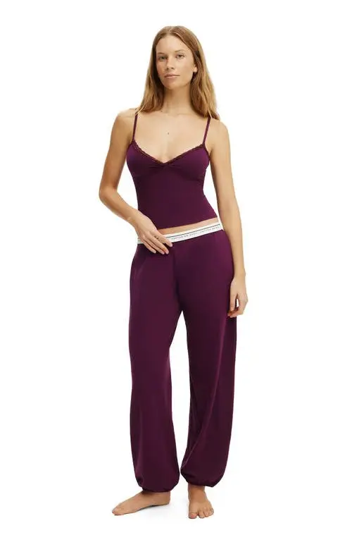 Cotton:on Dreamy Soft Balloon Leg Pant - Blackcurrant