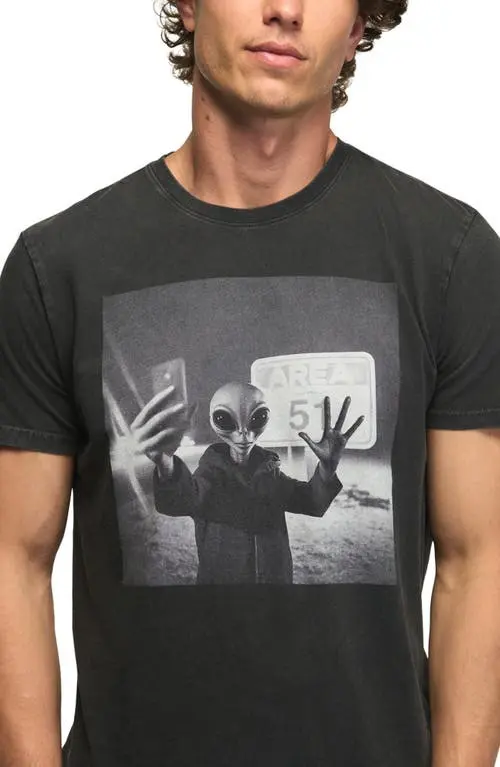 Lucky Brand Area 51 Alien Cotton Graphic T-shirt