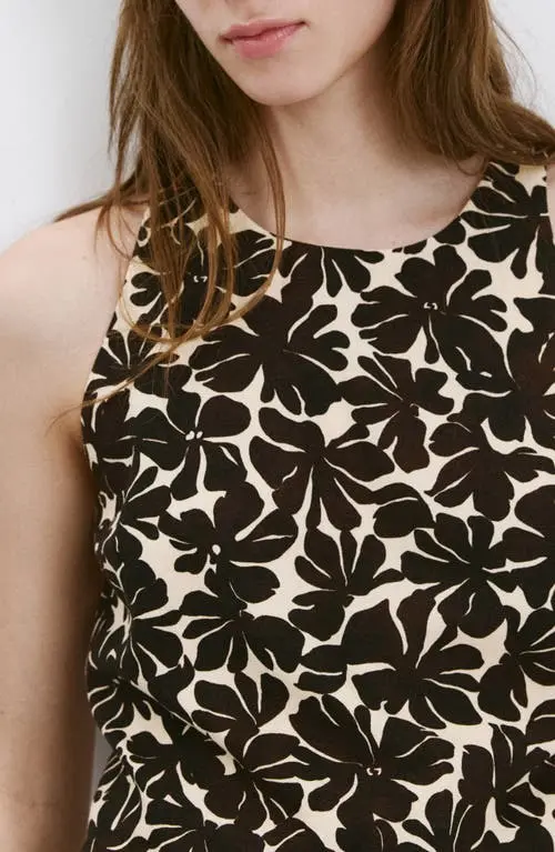 Mango Floral Crop Tank