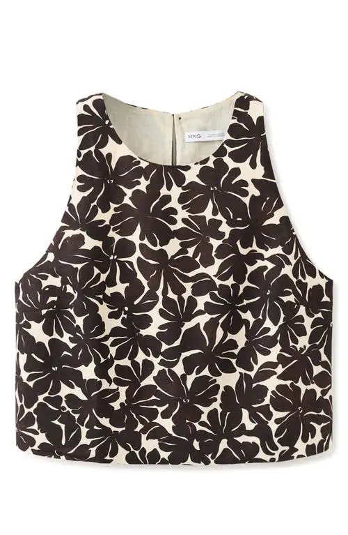 Mango Floral Crop Tank