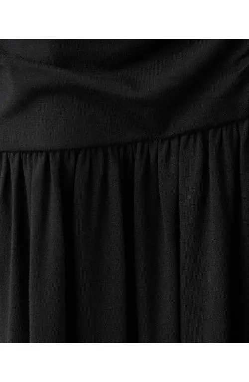 Mango Ruched Sleeveless Maxi Dress