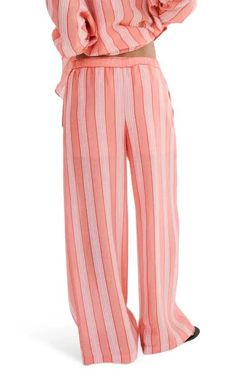 Mango Straight Fit Stripe Pants