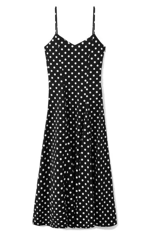 Mango Dot Sleeveless Maxi Dress