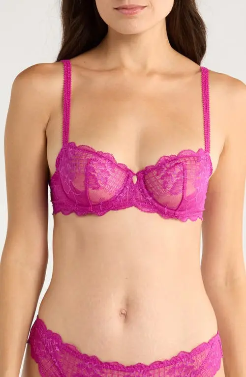 Simone Perele Reve Sheer Underwire Demi Cup Bra - Azalea