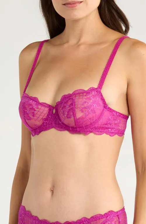 Simone Perele Reve Sheer Underwire Demi Cup Bra - Azalea
