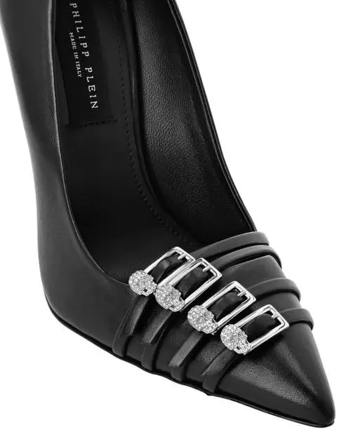 Philipp Plein Multi-strap Nappa Leather Pumps
