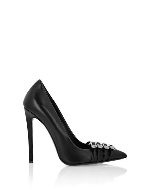 Philipp Plein Multi-strap Nappa Leather Pumps