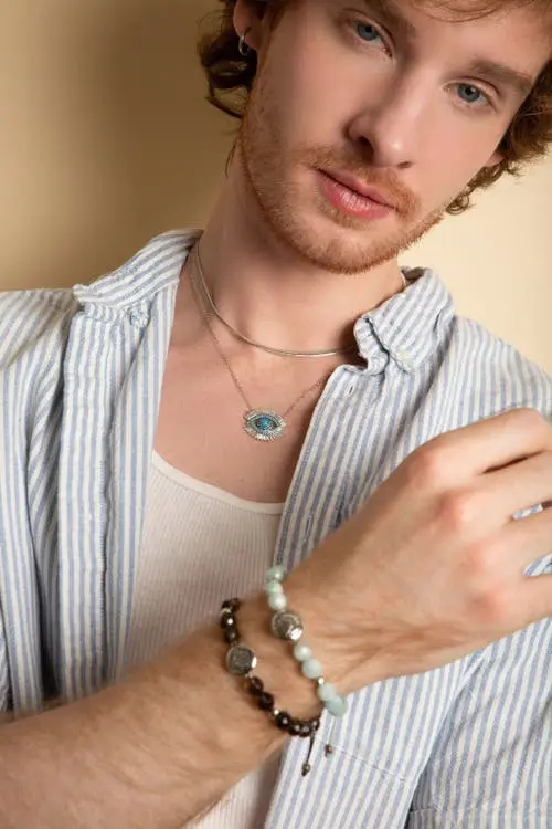 SEVEN SAINTS Evil Eye Protection Necklace