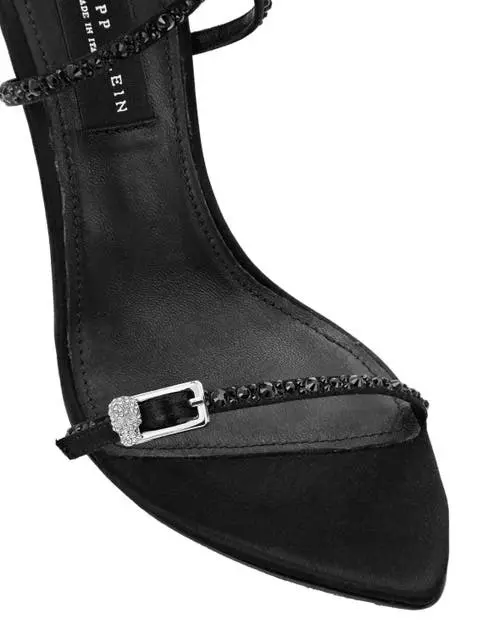 Philipp Plein Embellished Ankle Strap High Heel Sandals