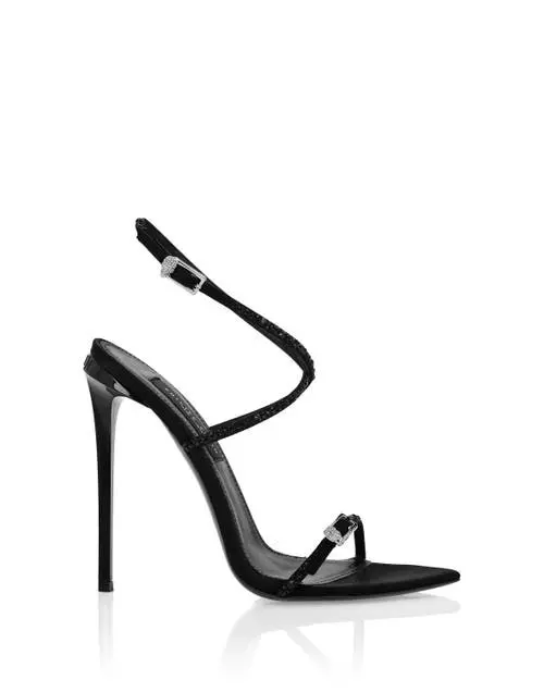 Philipp Plein Embellished Ankle Strap High Heel Sandals
