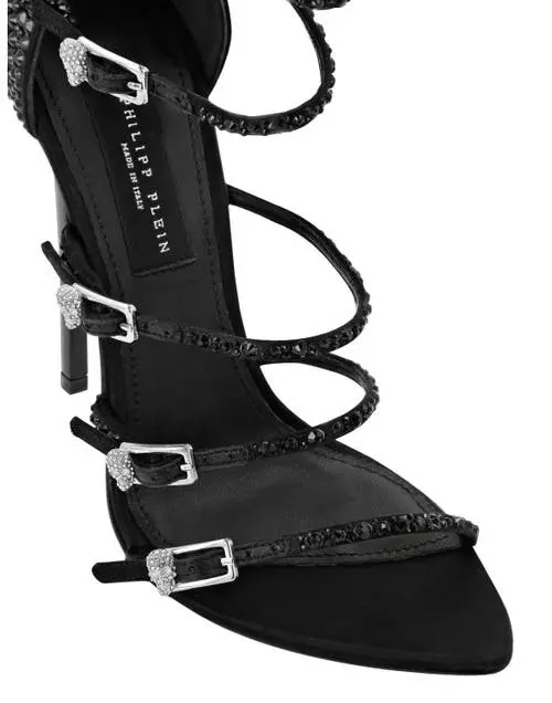 Philipp Plein Multi-strap Embellished High Heel Sandals