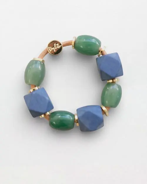 BY LILLA Apollo Capsule Bracelet Hair Tie - Jade