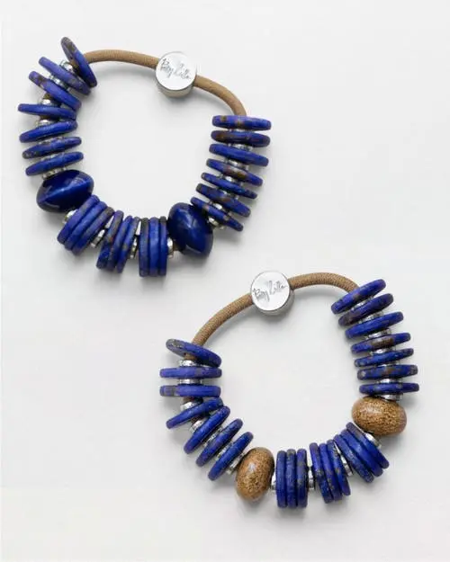 BY LILLA Athena Capsule Bracelet Hairtie Set - Midnight Blue