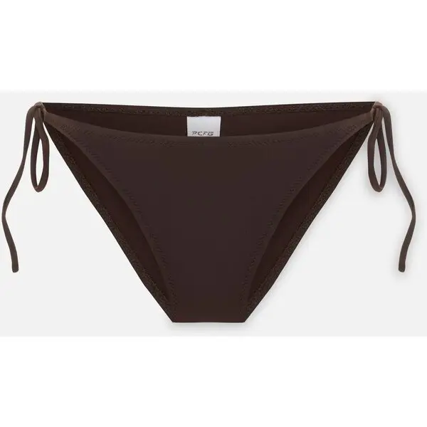 PCFG STORE Solar Reflections Side Tie Bikini Bottom - Brown