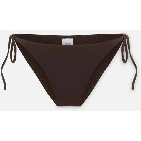 PCFG STORE Solar Reflections Side Tie Bikini Bottom - Brown