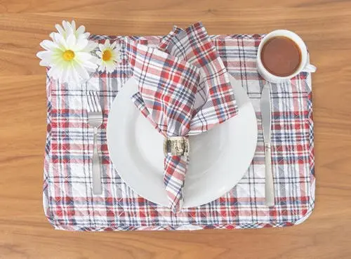 C&F HOME Benjamin 100% Cotton Set Of 6 Placemats 13" X 19