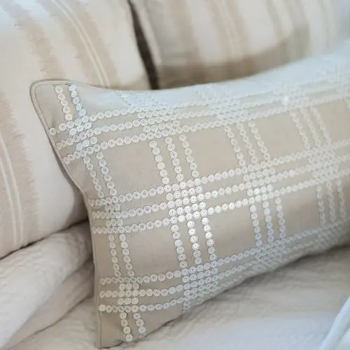 ELISABETH YORK Base 100% Cotton Pillow 14" X 22