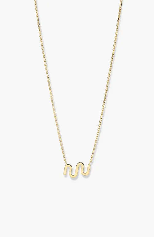 Mejuri Zodiac Sign Necklace - Aquarius