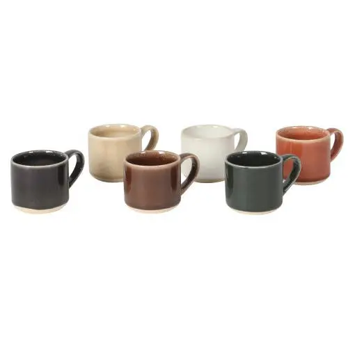MR. COFFEE Espresso Whims Reactive Glaze Espresso Cup Set