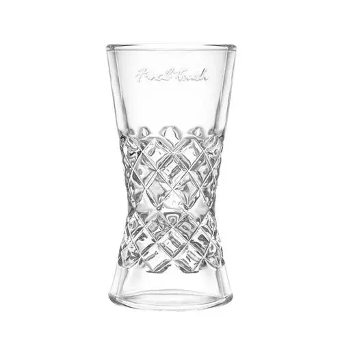 Final Touch Yarai Glass Double Cocktail Jigger - Clear