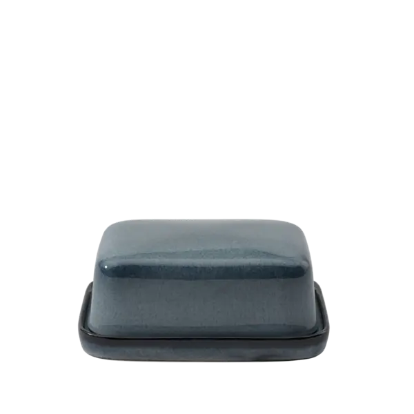 VILLEROY & BOCH Lave Gris Covered Butterdish