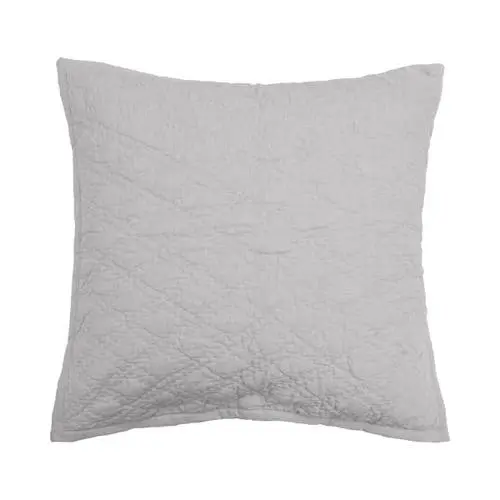 ELISABETH YORK Emory 100% Cotton Pillow Sham 26" X 26 - Grey