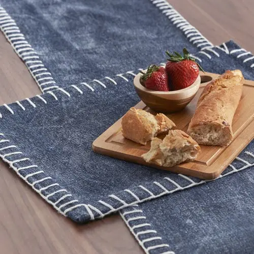 Carol & Frank Carter Stitching Placemats Set Of 4 14" X 20