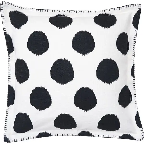 Carol & Frank Onyx Printed Pillow 20" X 20
