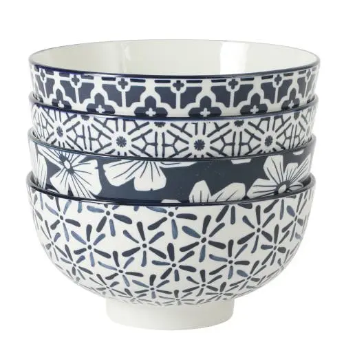 GIBSON HOME Castle Way Stoneware Serving Bowl Set