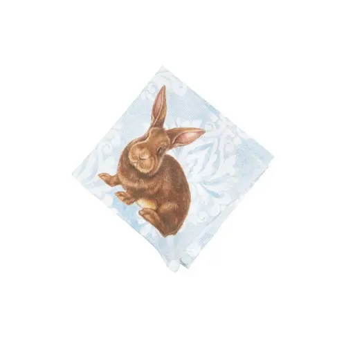 C&F HOME Damask Easter Bunny Single Cloth Napkin