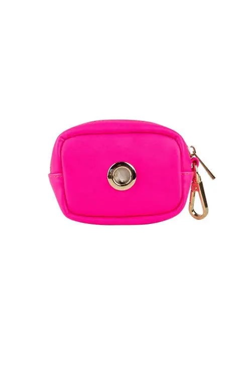PINK PAPYRUS Dog Waste Bag Holder And Treat Pouch With Card Slot