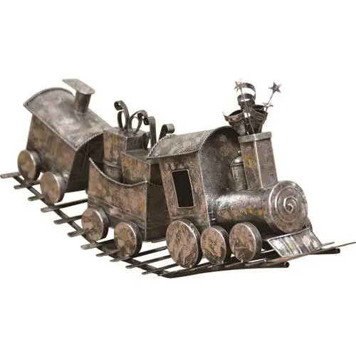 TRANSPAC Bronze Christmas Festive Metal Train
