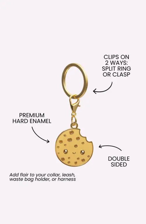 PINK PAPYRUS Pet Collar Charm