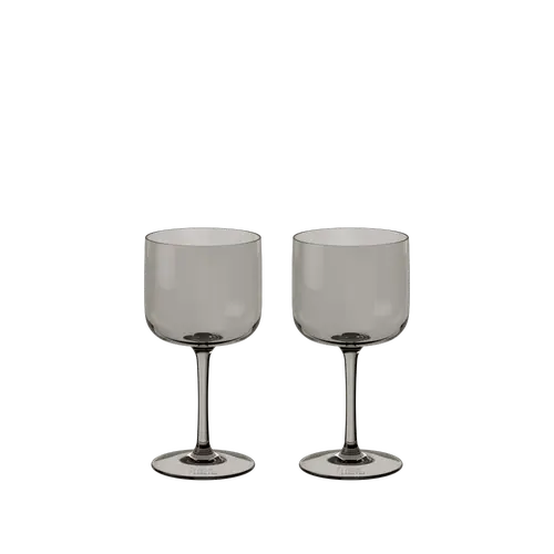 VILLEROY & BOCH Like Smoke Wine / Water Glass Pair - Grey