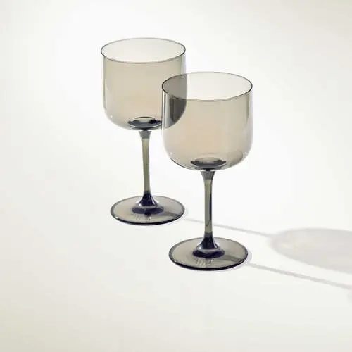 VILLEROY & BOCH Like Smoke Wine / Water Glass Pair