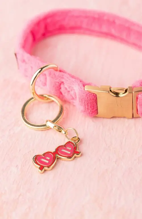 PINK PAPYRUS Pet Collar Charm