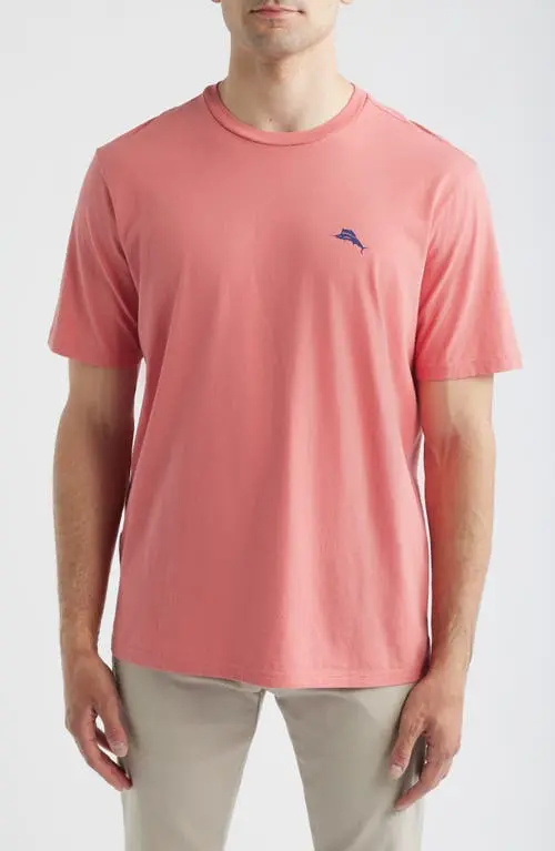 Tommy Bahama Marlin Waves Graphic T-shirt - Red Sunset