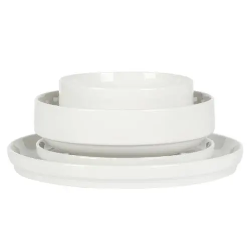 GIBSON HOME Rothernberg 16-piece Stackable Porcelain Dinnerware Set