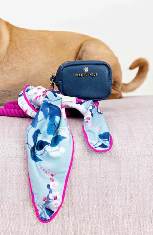 PINK PAPYRUS Vegan Leather Dog Waste Bag And Treat Pouch