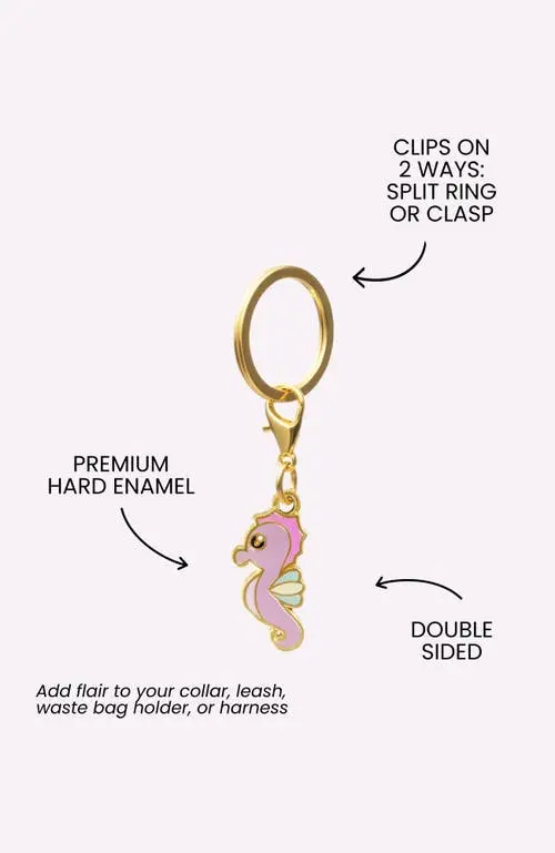 PINK PAPYRUS Pet Collar Charm