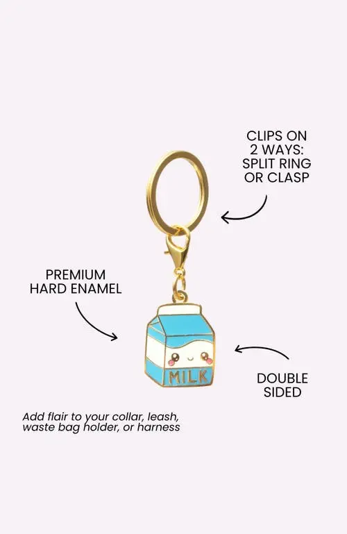 PINK PAPYRUS Pet Collar Charm